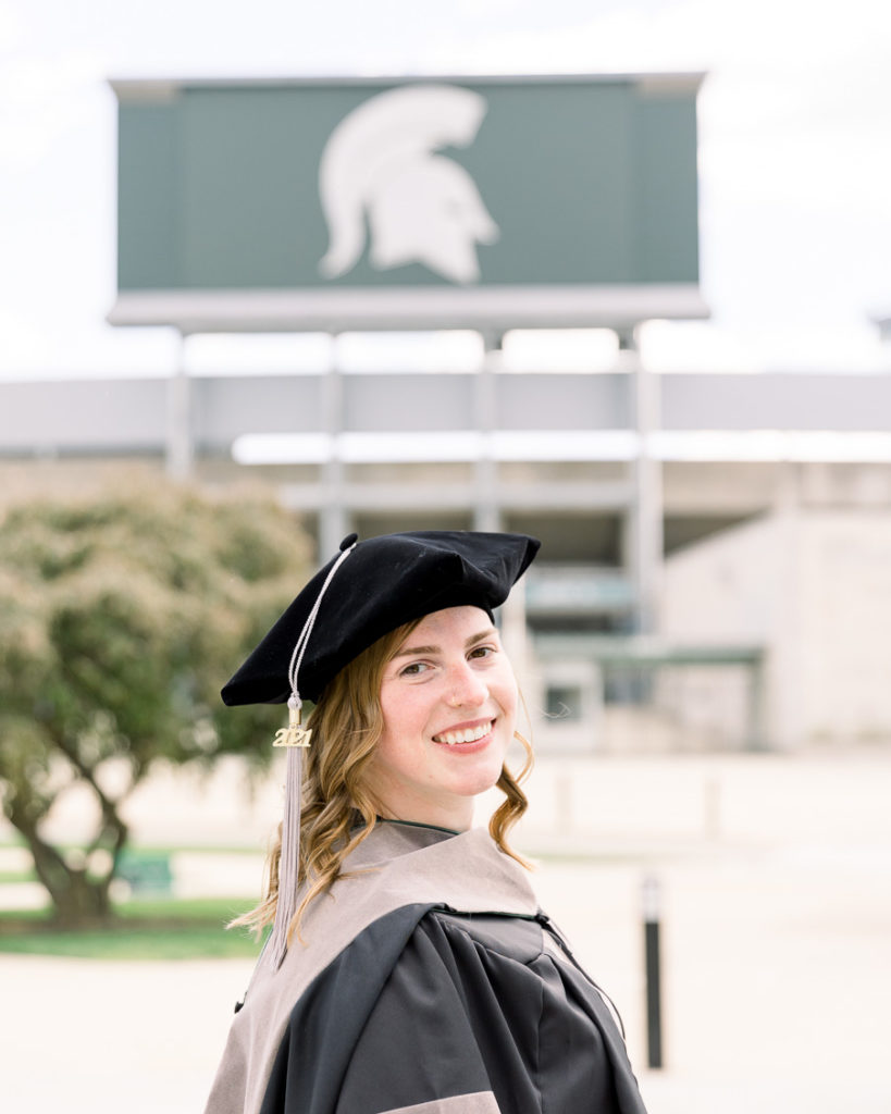 Michigan State University Graduation Photos in East Lansing