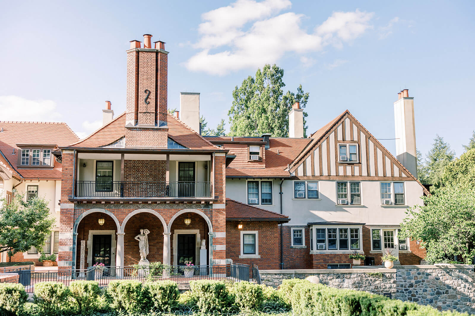 Cranbrook Gardens Engagement Session in Bloomfield Hills