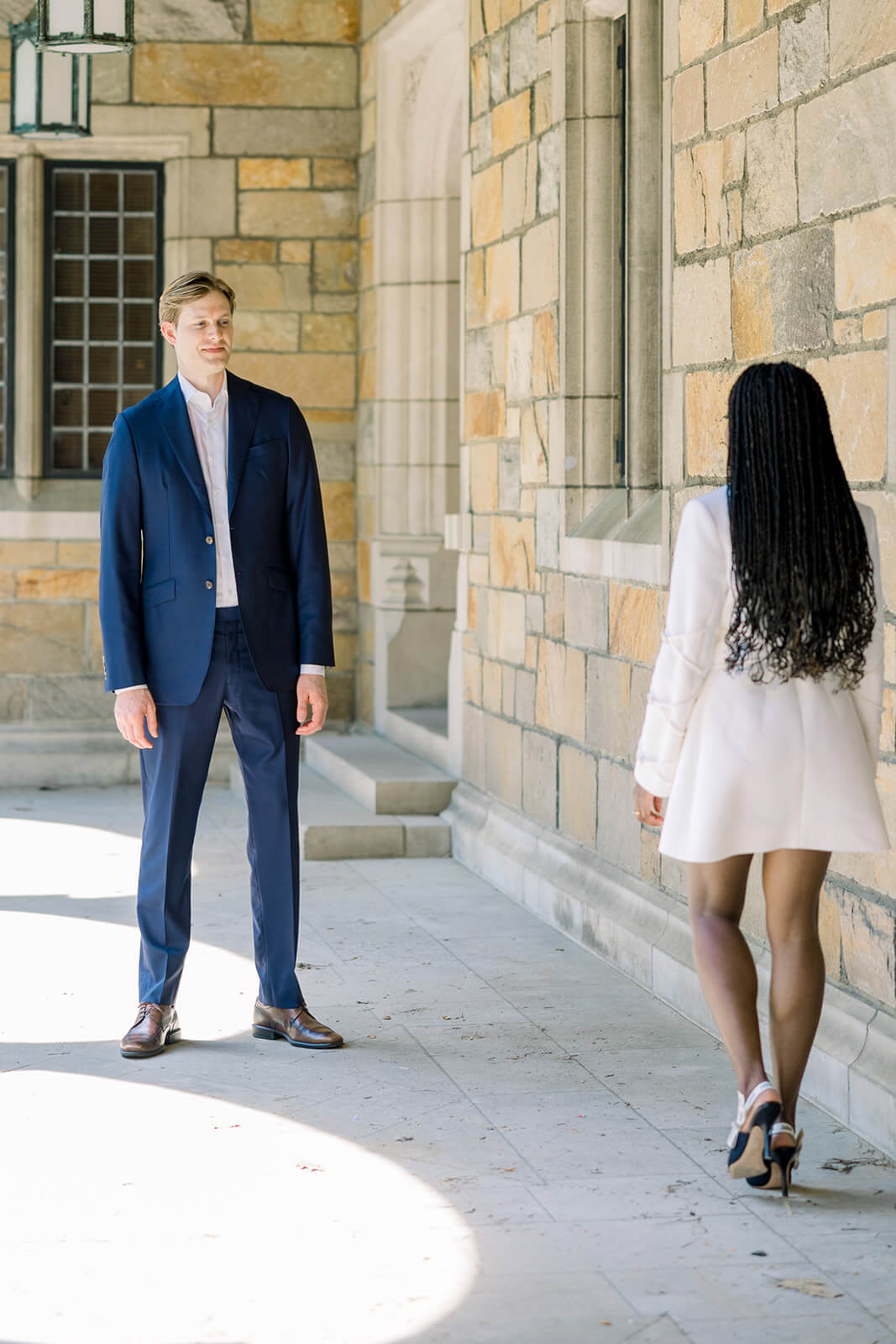 Chic Law Quad Engagement Session in Ann Arbor - Beyond Jade