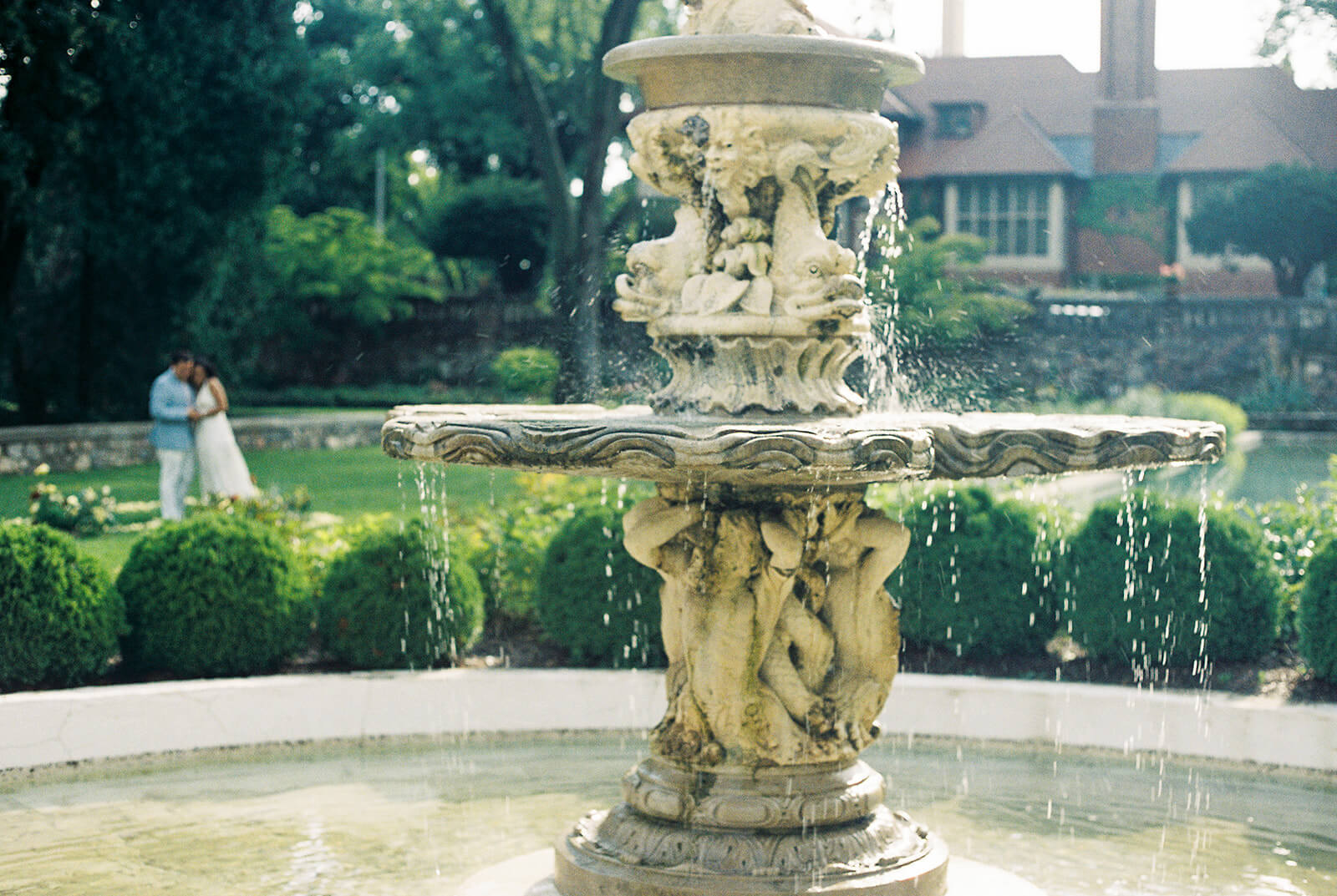 Detroit Proposal Photographer: Cranbrook Gardens Engagement
